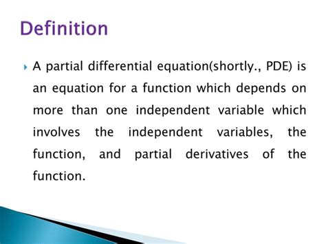 First Order Partial Differential Equations Pdf