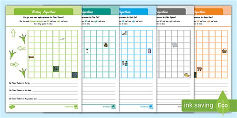 Computer Free Coding Activity Writing Algorithms Twinkl