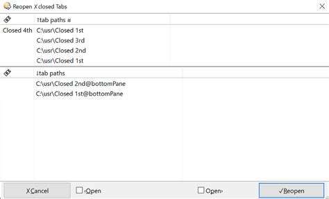 Reopen Multiple Closed Tabs Via GUI Or A Command Buttons Scripts Directory Opus Resource Centre