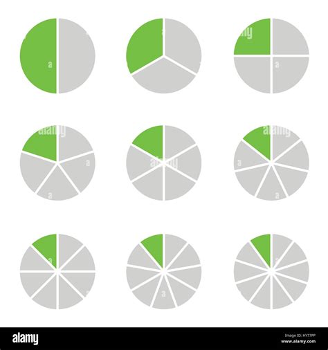 Circle Segment Set Stock Vector Image Art Alamy