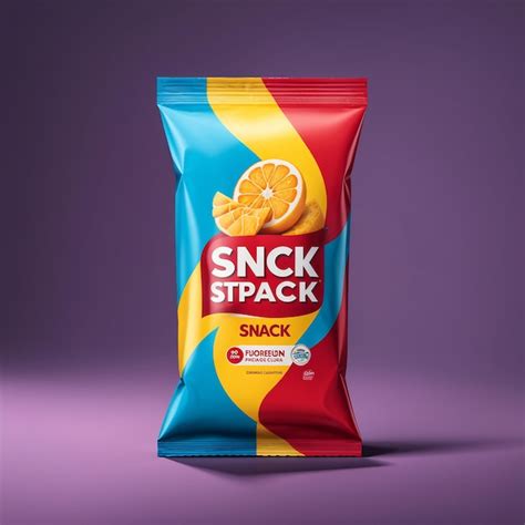 Vector 3d Realistic Snack Packaging Design Mockup Premium Ai