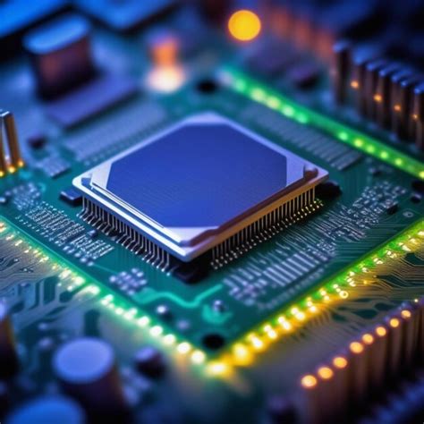 Premium Photo Integrated Microchip Circuit Board For Server Central Computer Processor