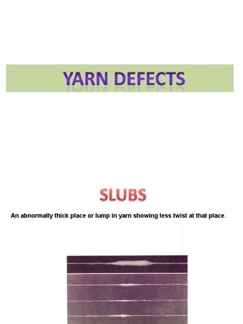 Yarn Defect Final Ready Pdf Spinning Textiles Textiles