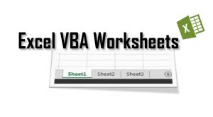 Excel Worksheets Tutorial VBA Activesheet Vs Worksheets