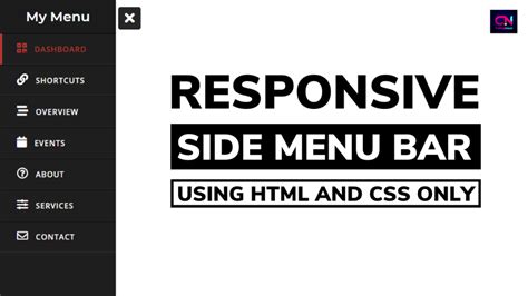 Top Sidebar Menu Templates In Html Css Javascript