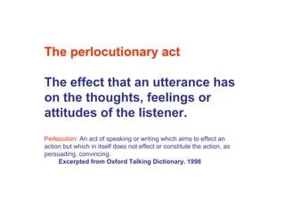 Speech Acts PPT