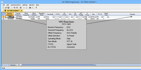 UV TEN4 Radio Programming Software UV TEN4 Radio Programming Software