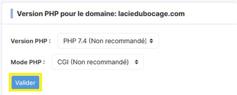 Modify The Configuration And Version Of Php