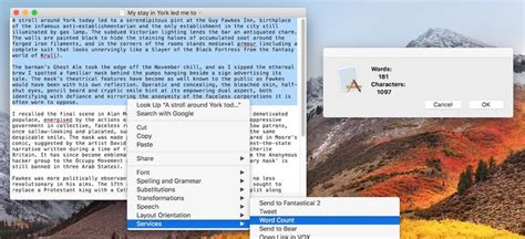 How To Set Up A System Wide Word Count Service On Your Mac Macrumors