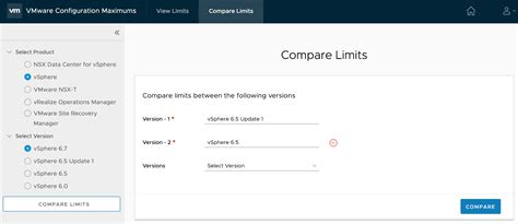 Виртуализация Новая и полезная онлайн утилита Vmware Configuration Maximums Tool