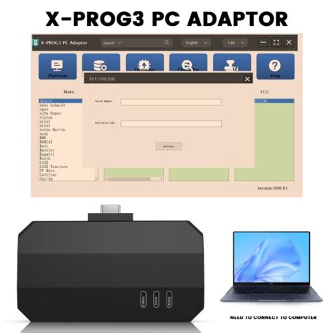 Launch X X Prog GIII PC Adapter V For ECU TCU Cloning