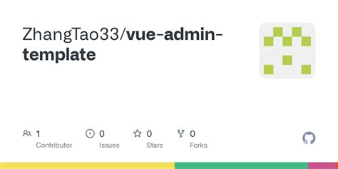 Github Zhangtao Vue Admin Template