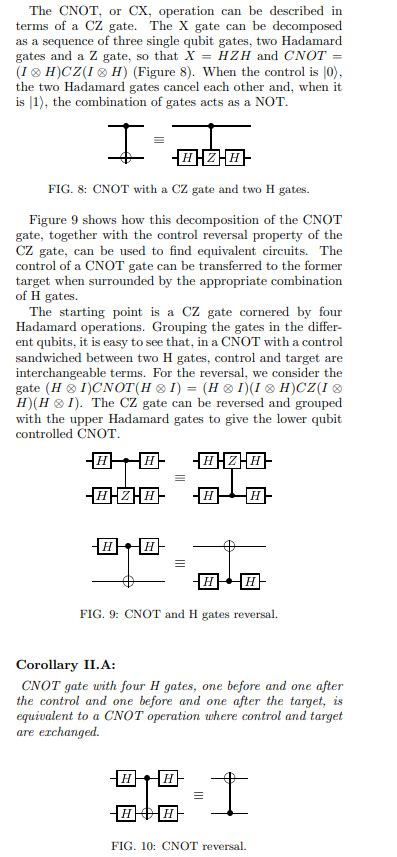 How To Translate Cnot Gate By Hadamard And Pauli Z Gate In Matrix Form Quantum Computing