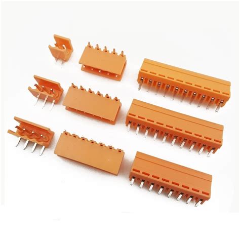 396mm Orange Color Right Angle Pcb Socket Terminal Blocks China