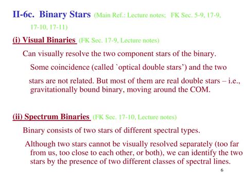 PPT II Stellar Mass And Binary Stars Main Ref Lecture Notes PowerPoint Presentation ID