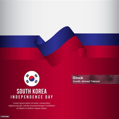 대한민국 독립 기념일 축하 창조적 인 디자인 일러스트 벡터 템플릿 0명에 대한 스톡 벡터 아트 및 기타 이미지 0명 8월