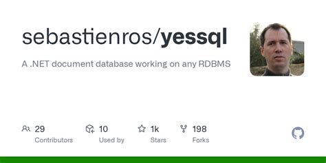 Github Sebastienrosyessql A Net Document Database Working On Any Rdbms
