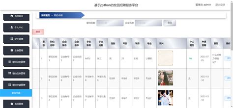 计算机毕业设计基于python的校园招聘服务平台应聘兼职系统设计与实现 基于python的招聘平台的实现 csdn博客