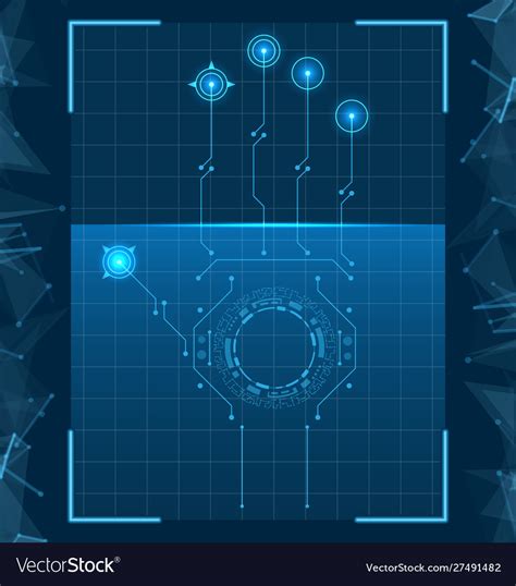 Fingerprint Scanner Authentication Royalty Free Vector Image