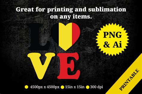 Belgium Love Flag Ii Graphic By Rahallus Ntx · Creative Fabrica