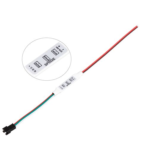 Dc5 24v Sp002e 3 Key Mini Rgb Spi Micro Controller For Addressable