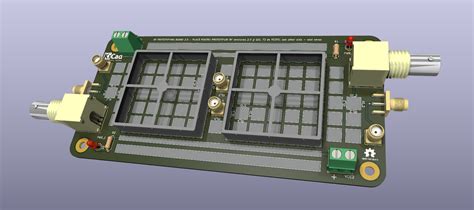 Multi Connector 6x6 Mm Pads Footprints For Rf Shields Independent Stages That Can Or Not Be