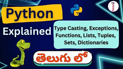 Python Basics Tuples List And More In Telugu 2025 🐍 Youtube