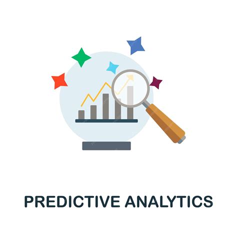 Premium Vector Predictive Analytics Flat Icon Colored Sign From