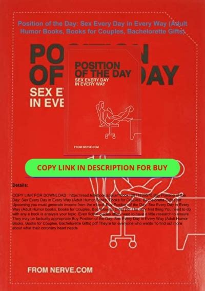 Download PDF Position Of The Day Sex Every Day In Every Way Adult Humor Books Books For