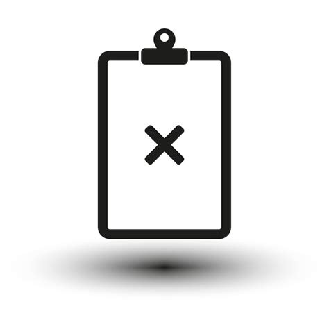 icono de tarea no completada ilustración vectorial eps 10 imagen de