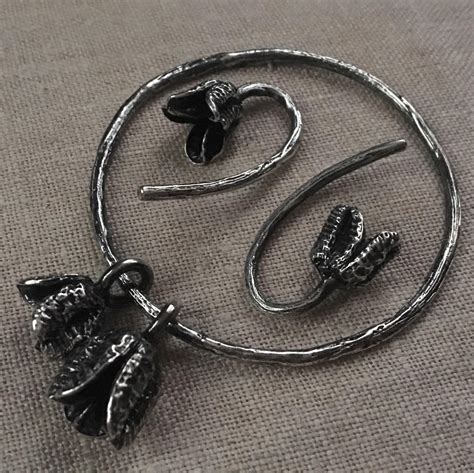 I Made These Matching Day Lily Pod Ear Weights And Bracelet R