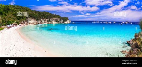 Greece Antipaxos Island Small Beautiful Ionian Island With Gorgeous
