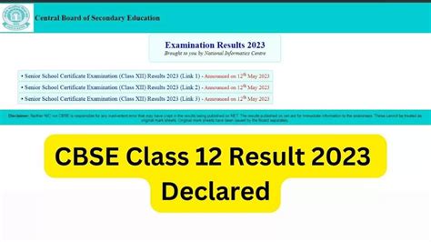 Cbse 12th Result 2023 Declared Pass Percentage At 87 33 Check Class 12 Results At Cbseresults