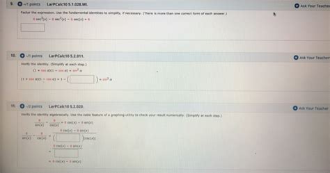 Solved 9 Factor The Expression Use The Fundamental