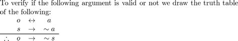 use the indicated letters to write the argument in symbolic quizlet