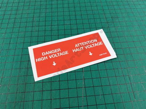 Atari Danger High Voltage Warning Sticker 038179 01 Arcade Art Shop