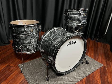Ludwig Drums Sets Usa Classic Maple Vintage Black Oyster Fab 13 16 22 Kit Dales Drum Shop 2023