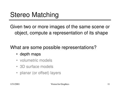 PPT Stereo Matching PowerPoint Presentation Free Download ID 5314574