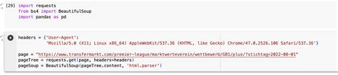 Transfermarket Scraping Rwebscraping