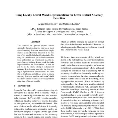 Using Locally Learnt Word Representations For Better Textual Anomaly