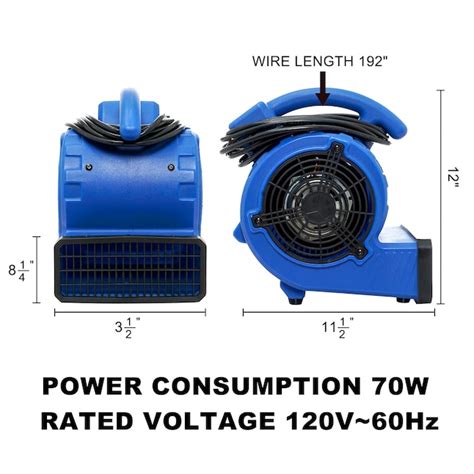 Maocao Hoom 1 16 Hp 305 Cfm Centrifugal Indoor Outdoor Blower Fan At