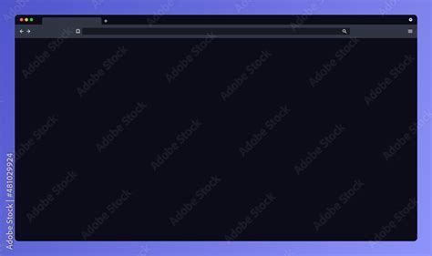 Web Browser Interface Mockup Vector Internet Browser Interface Template For Website Or Web