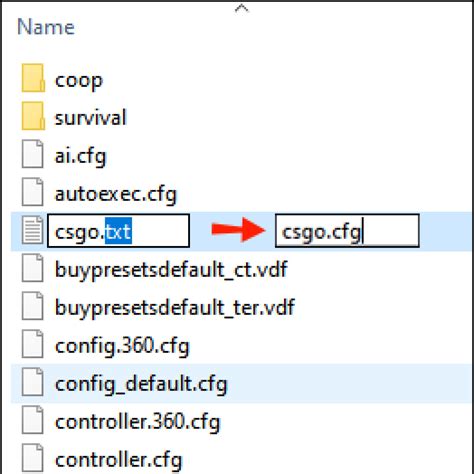 how to create a cfg file