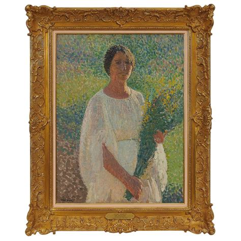 Sold Price Henri Martin French 1860 1943 Femme Au Fleurs Circa