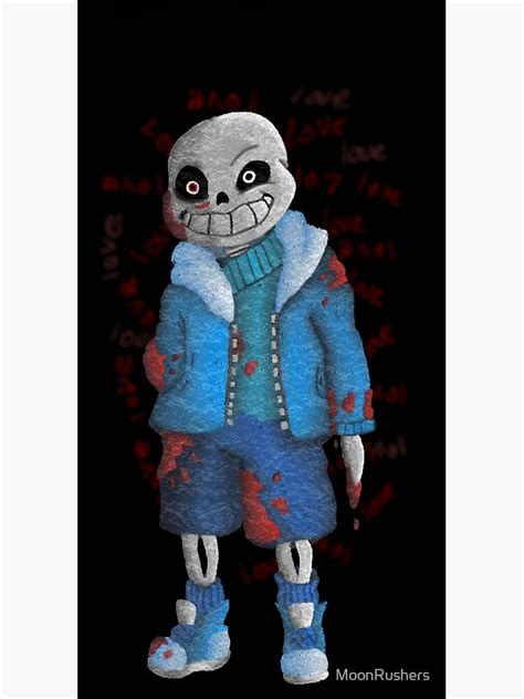 Yandere Sans Poster For Sale By Moonrushers Redbubble
