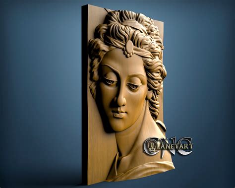 Girl 3d Stl Model Cnc Router Engraver Artcam Aspire Cnc Etsy