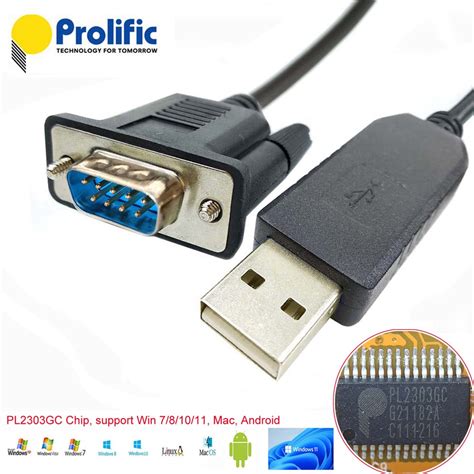 Pl2303gc Prolific Usb 직렬 통신 포트 Com 컨버터 케이블 Ipc Arm Pc 미니 Atx Sbc용 9 핀