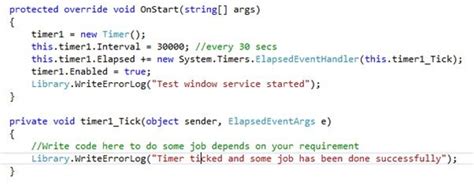 Dot Net Knowledge Develop And Install A Windows Service Using C