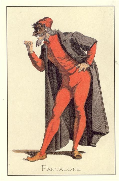 Pantalone Stock Character Commedia Dellarte Italian Renaissance