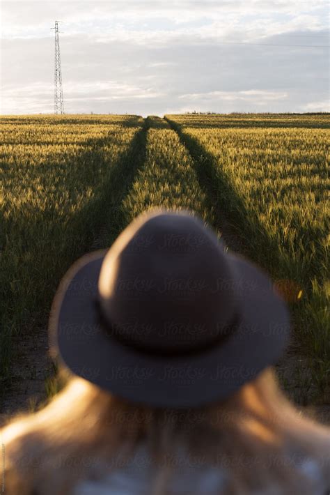 Woman Standing On Trace Path By Stocksy Contributor Milles Team Stocksy
